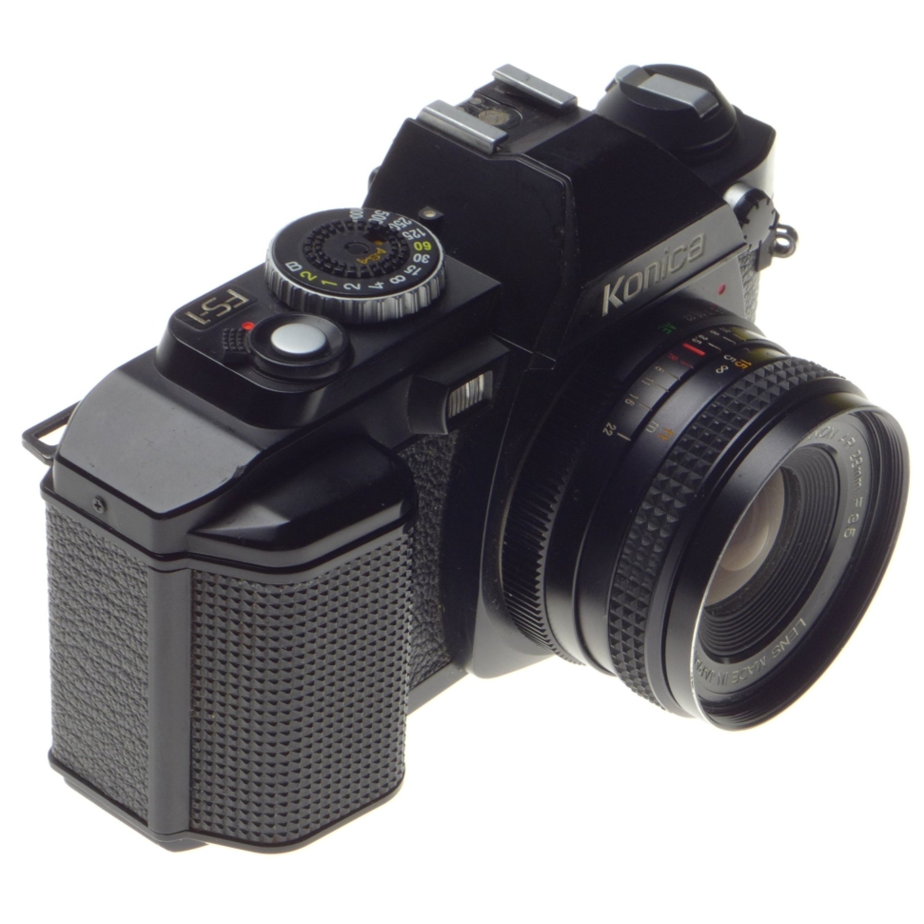 Konica FS-1 Vintage 35mm film camera Hexanon AR 28mm F3.5 SLR lens 3.5 ...
