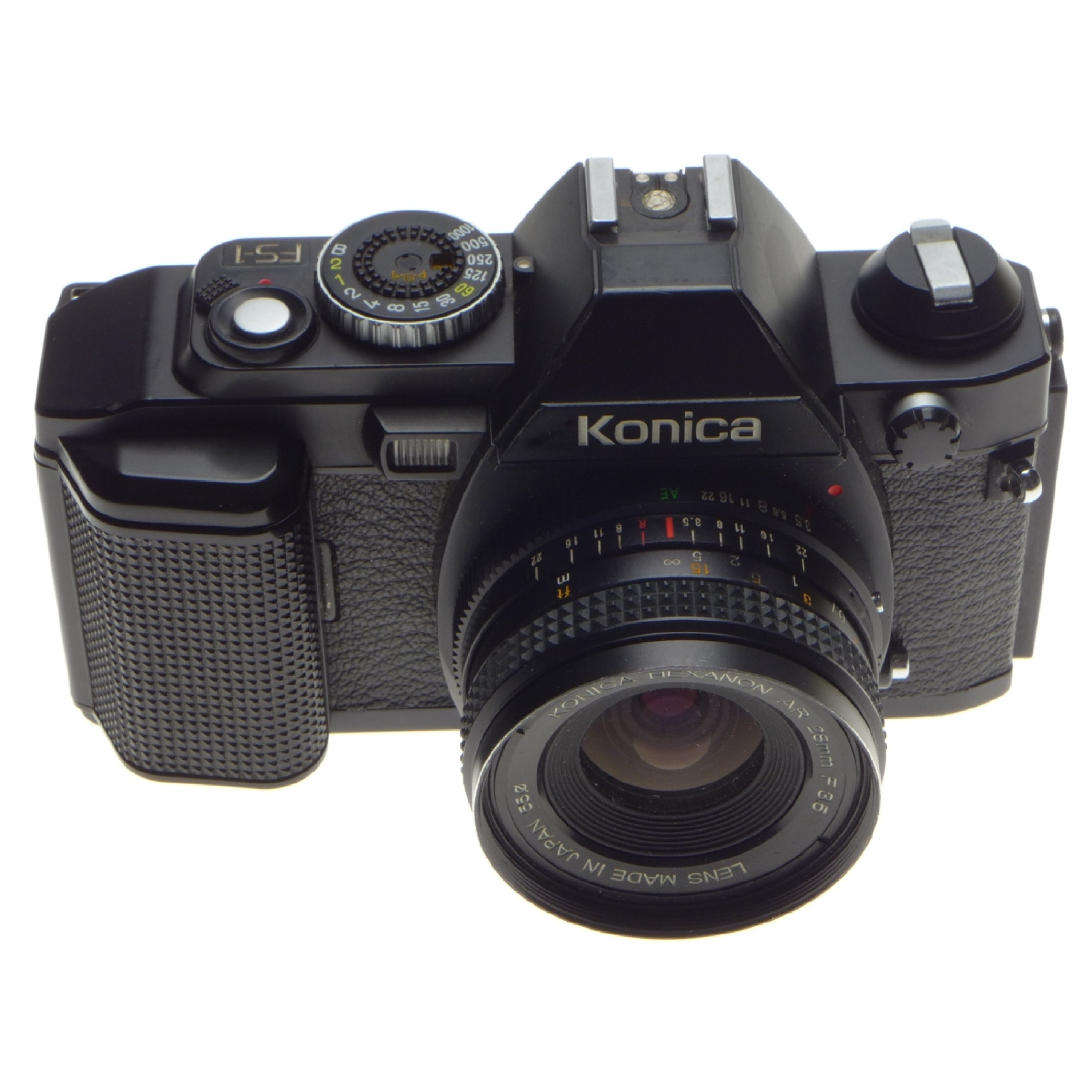 Konica FS-1 Vintage 35mm film camera Hexanon AR 28mm F3.5 SLR lens 3.5 ...