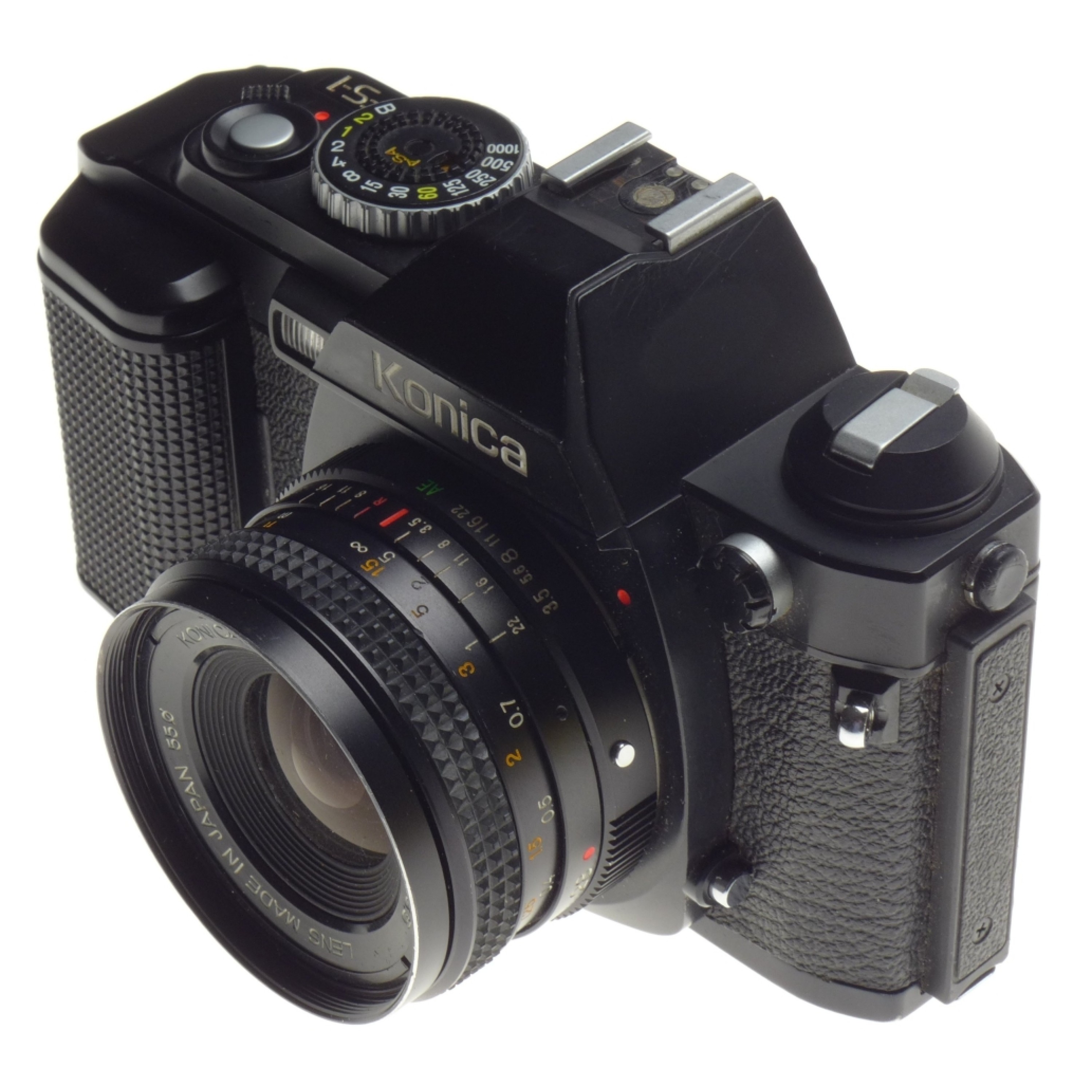 Konica FS-1 Vintage 35mm film camera Hexanon AR 28mm F3.5 SLR lens 3.5 ...