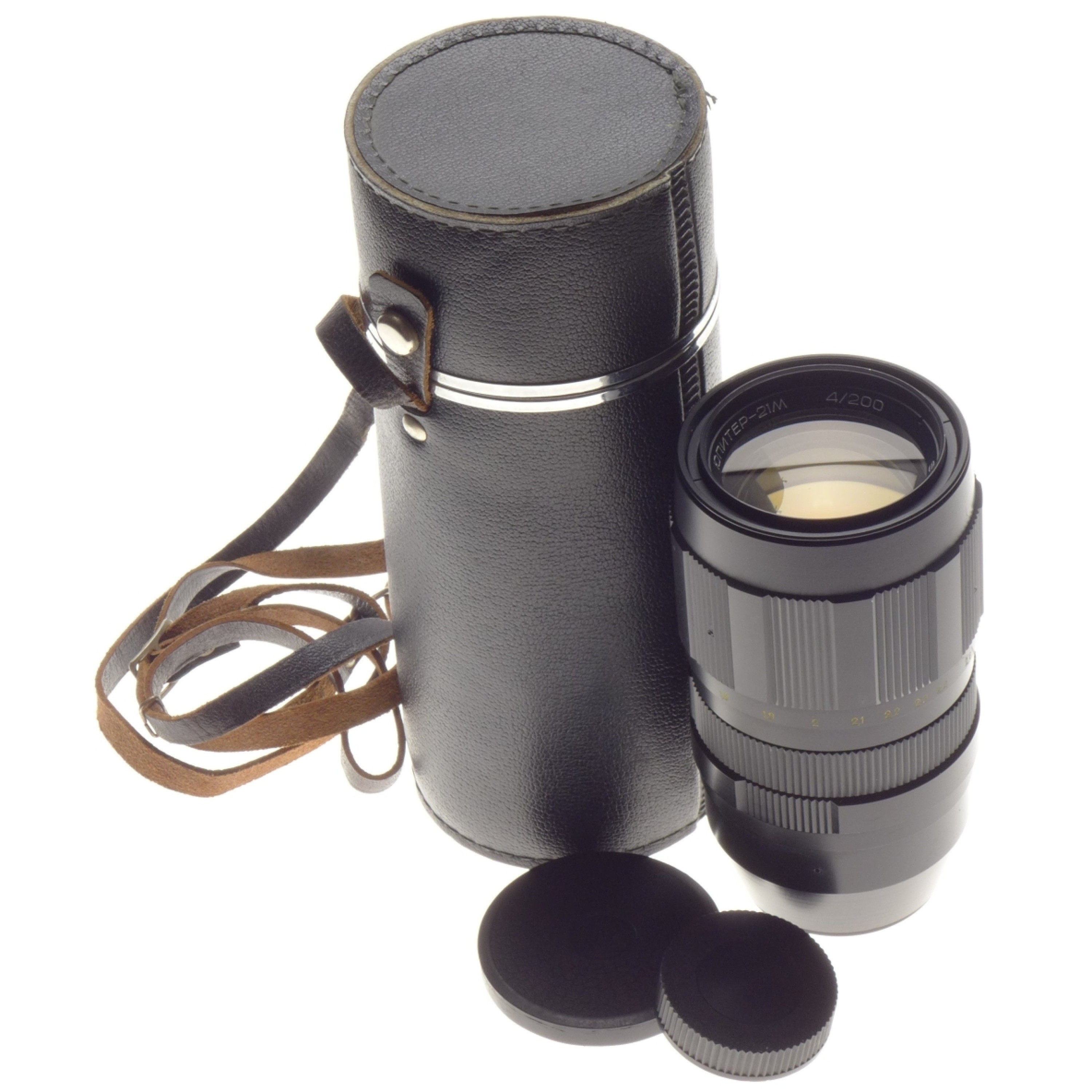 ZENITH Russian tele lens 4/200mm screw mount 42mm cased excellent ...