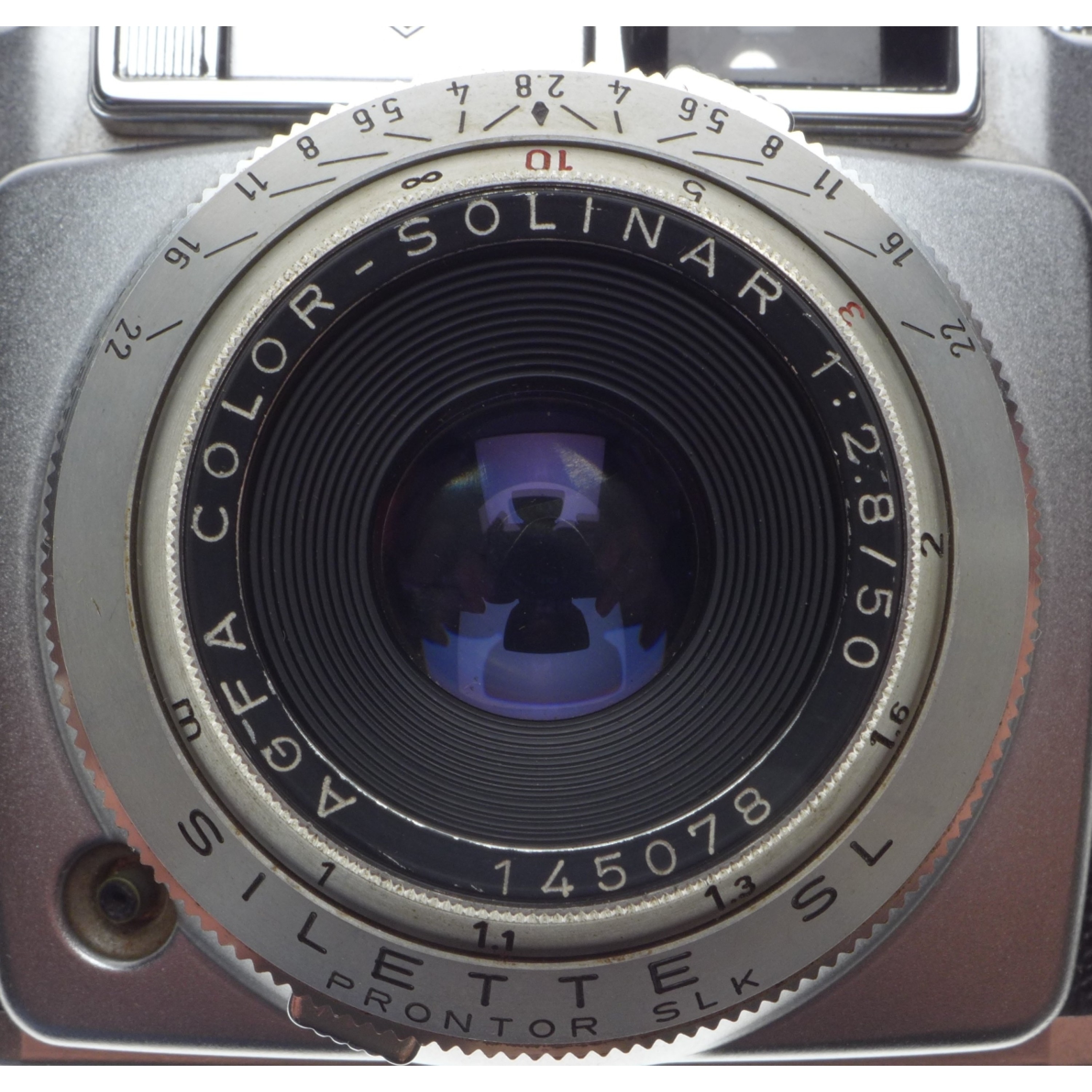 Agfa Silette SL 35mm vintage camera Color-Solinar 1:2.8/50mm lens Cased ...